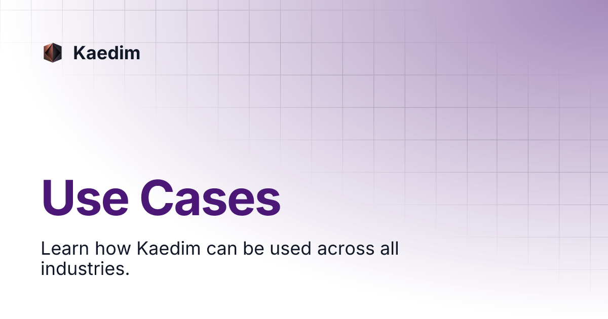 Use Cases | Kaedim